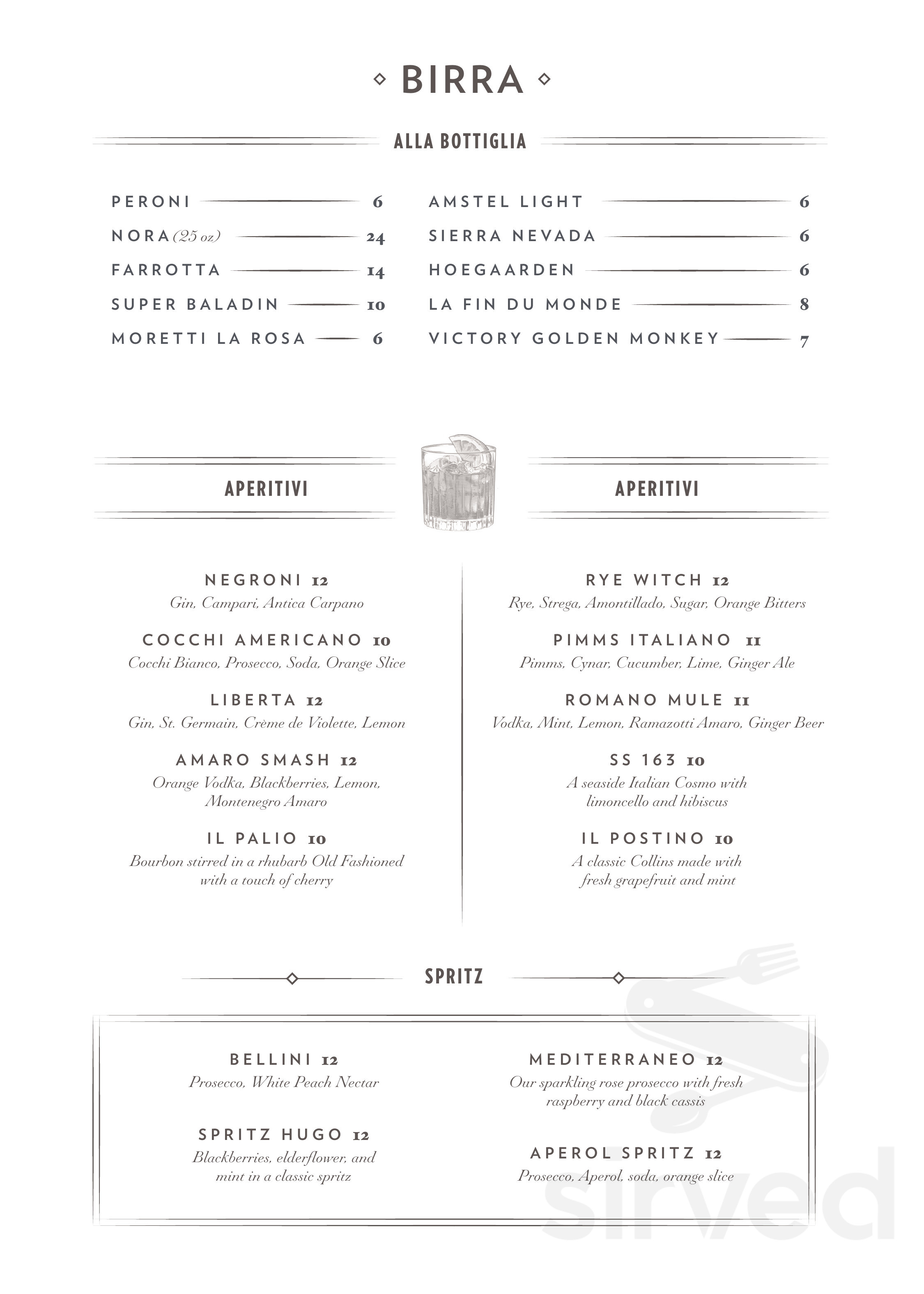 Il Pizzaiolo menu in Mt Lebanon, Pennsylvania, USA