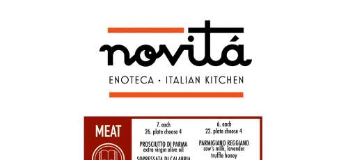 Menu for Novitá in Garden City, NY | Sirved