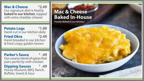 Parker's Kitchen menu in Rincon, Georgia, USA