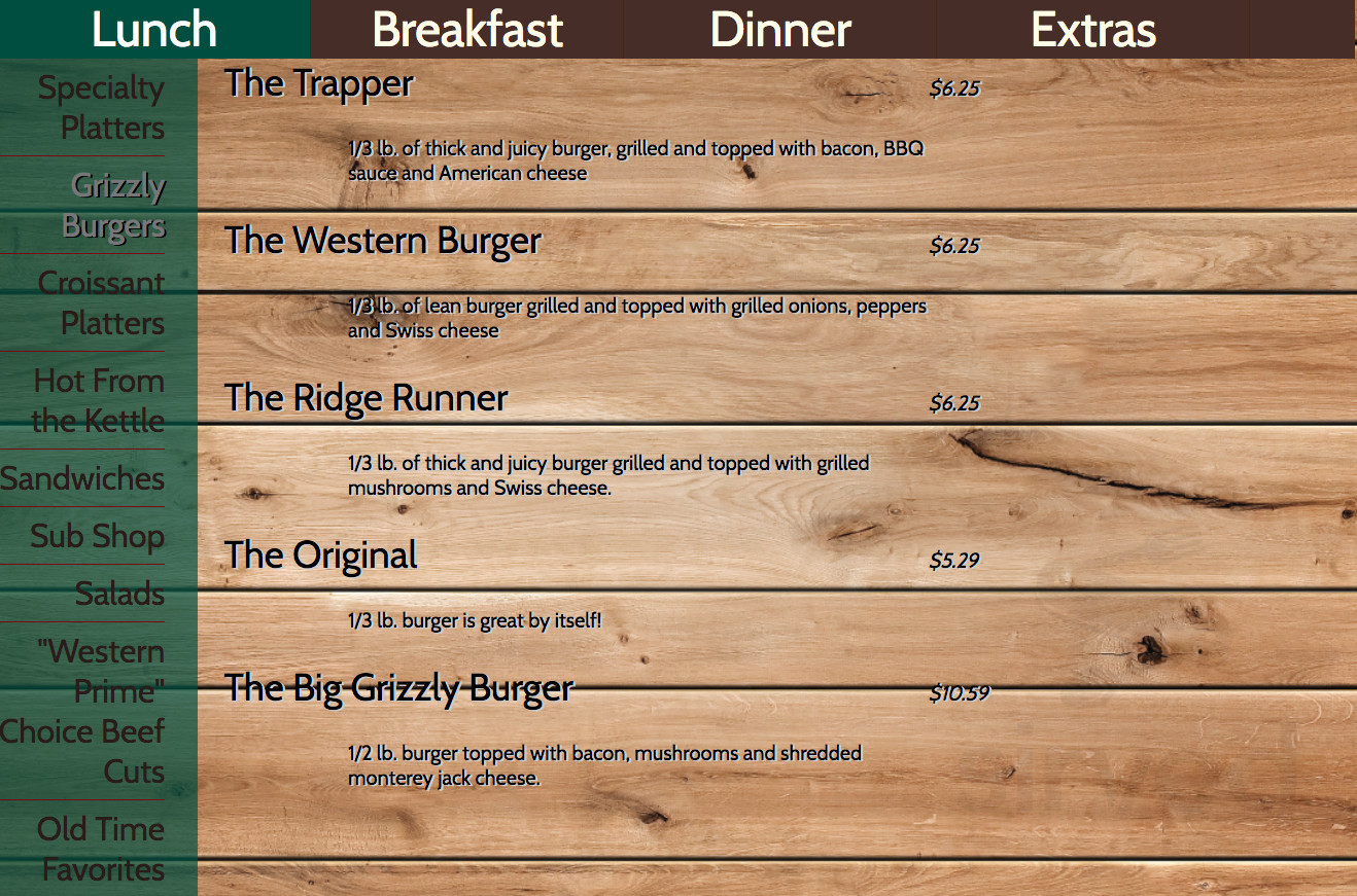 Lorie's Wildridge Restaurant menu in Erie, Pennsylvania, USA