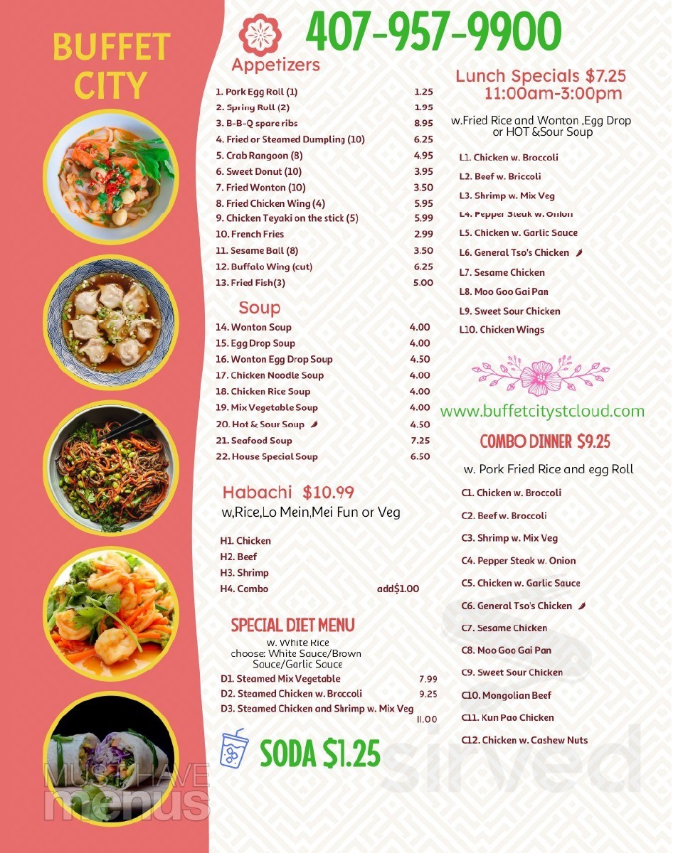 Buffet City - Saint Cloud menu in St Cloud, Florida, USA