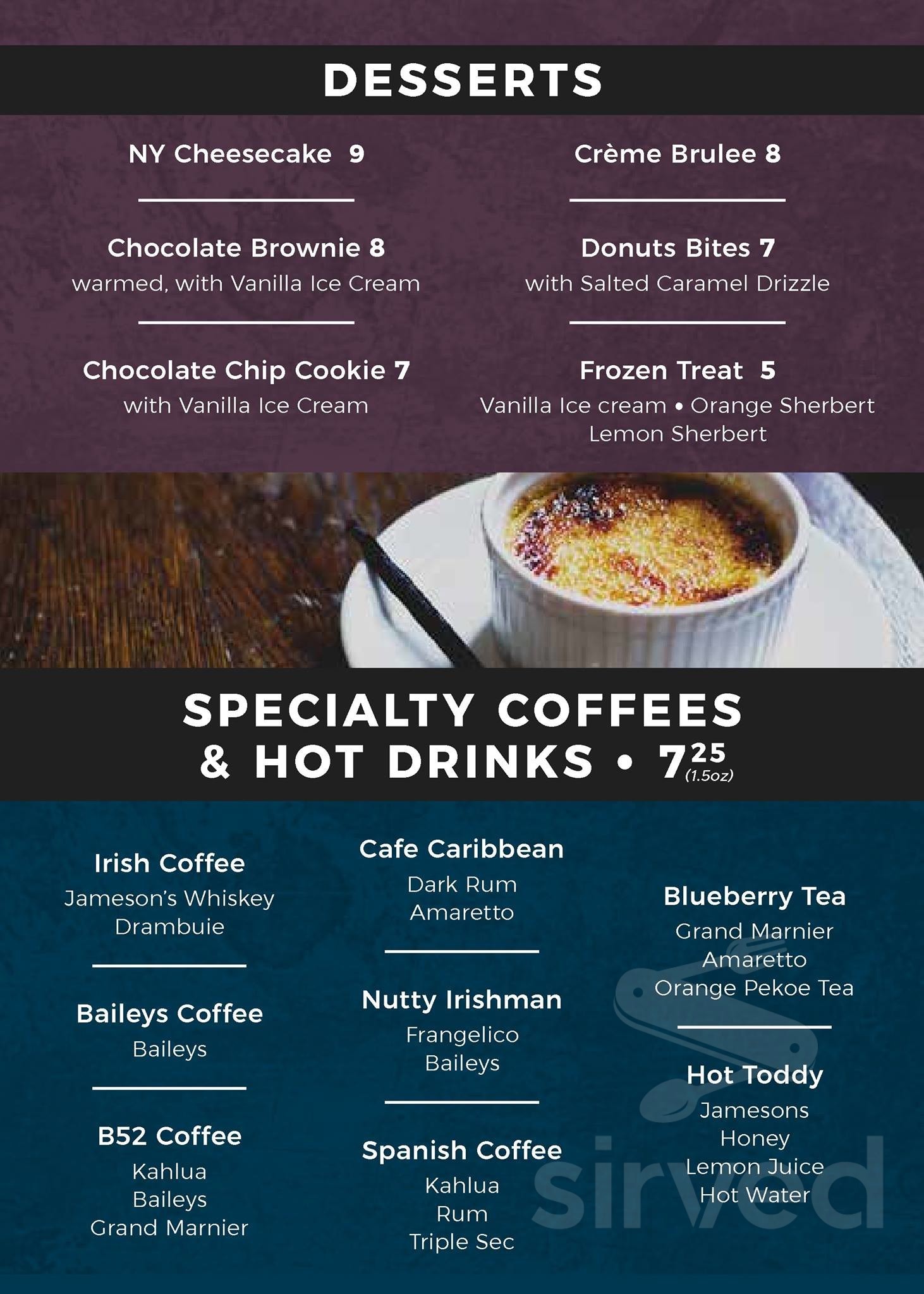 Taproom 260 menu in Orléans, Ontario, Canada