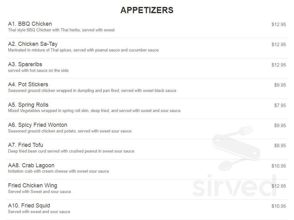 Thai Food To Go menus in Torrance, California, United States