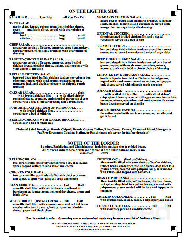 Big T Restaurant menu in Lawton, Michigan, USA