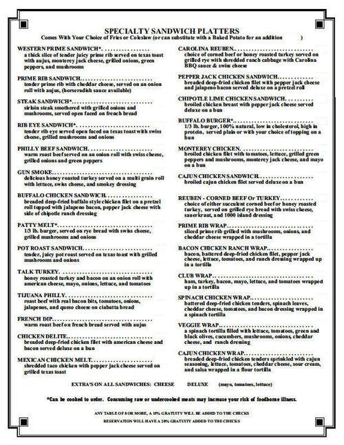 Big T Restaurant menu in Lawton, Michigan, USA