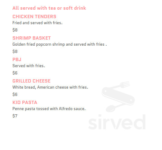 Stripers Bar & Grill menu in Manteo, North Carolina, USA