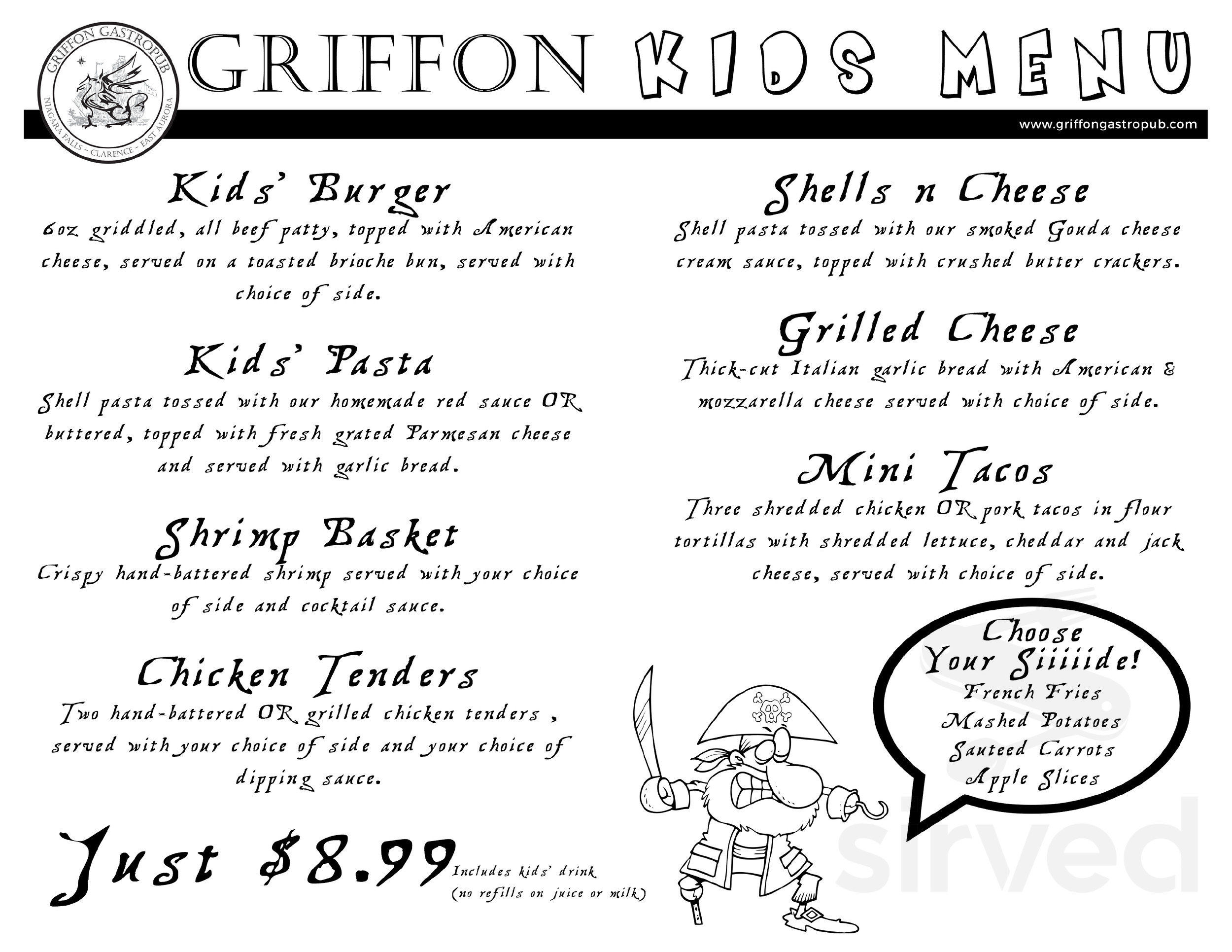 The Griffon Gastropub menus in East Aurora, New York, United States