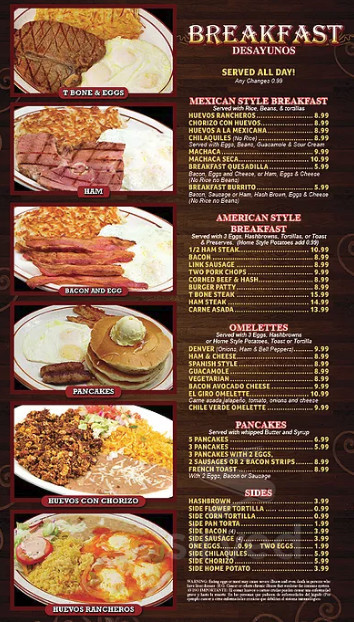 Taco Giro Mexican Grill menus in Sierra Vista, Arizona, United States