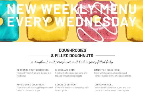 Darling Doughnuts menu in Saratoga Springs, New York, USA