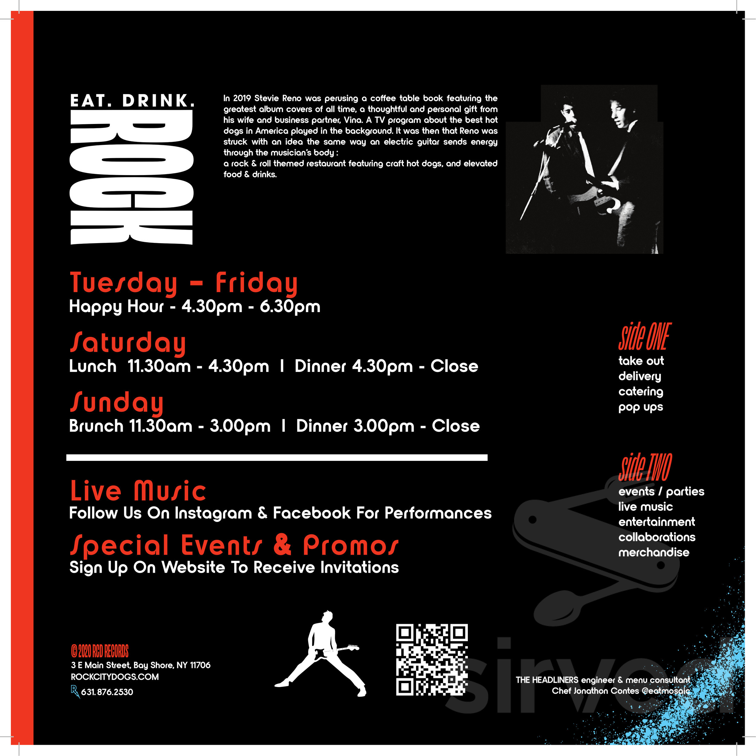 Rock City Dogs menu in Bay Shore, New York, USA