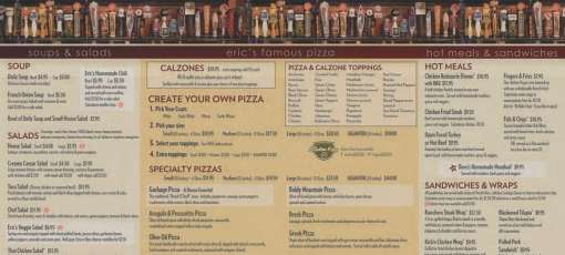Downstairs at Eric's Menu - Breckenridge, Colorado | Sirved