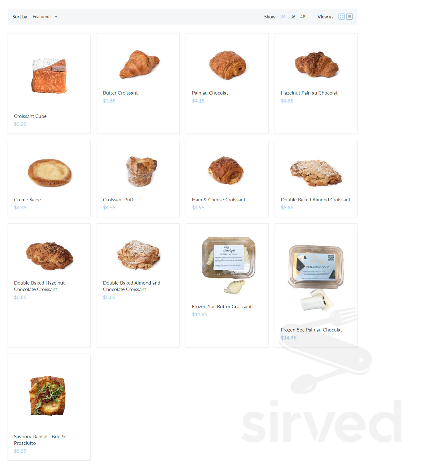 Chez Christophe menus in Burnaby, British Columbia, Canada