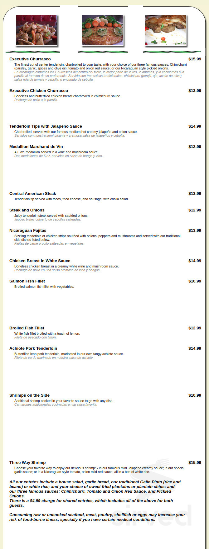 El Novillo menus in Miami, Florida, United States