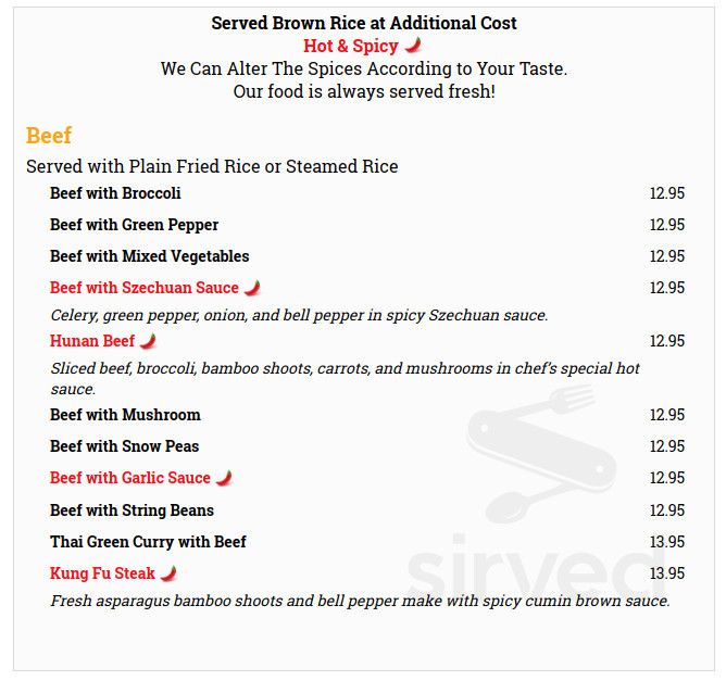 C. C. Wok menus in Midlothian, Virginia, United States