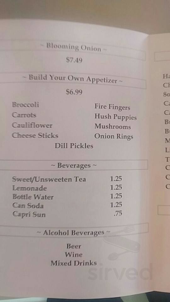 The Pavillion menus in Kampsville, Illinois, United States