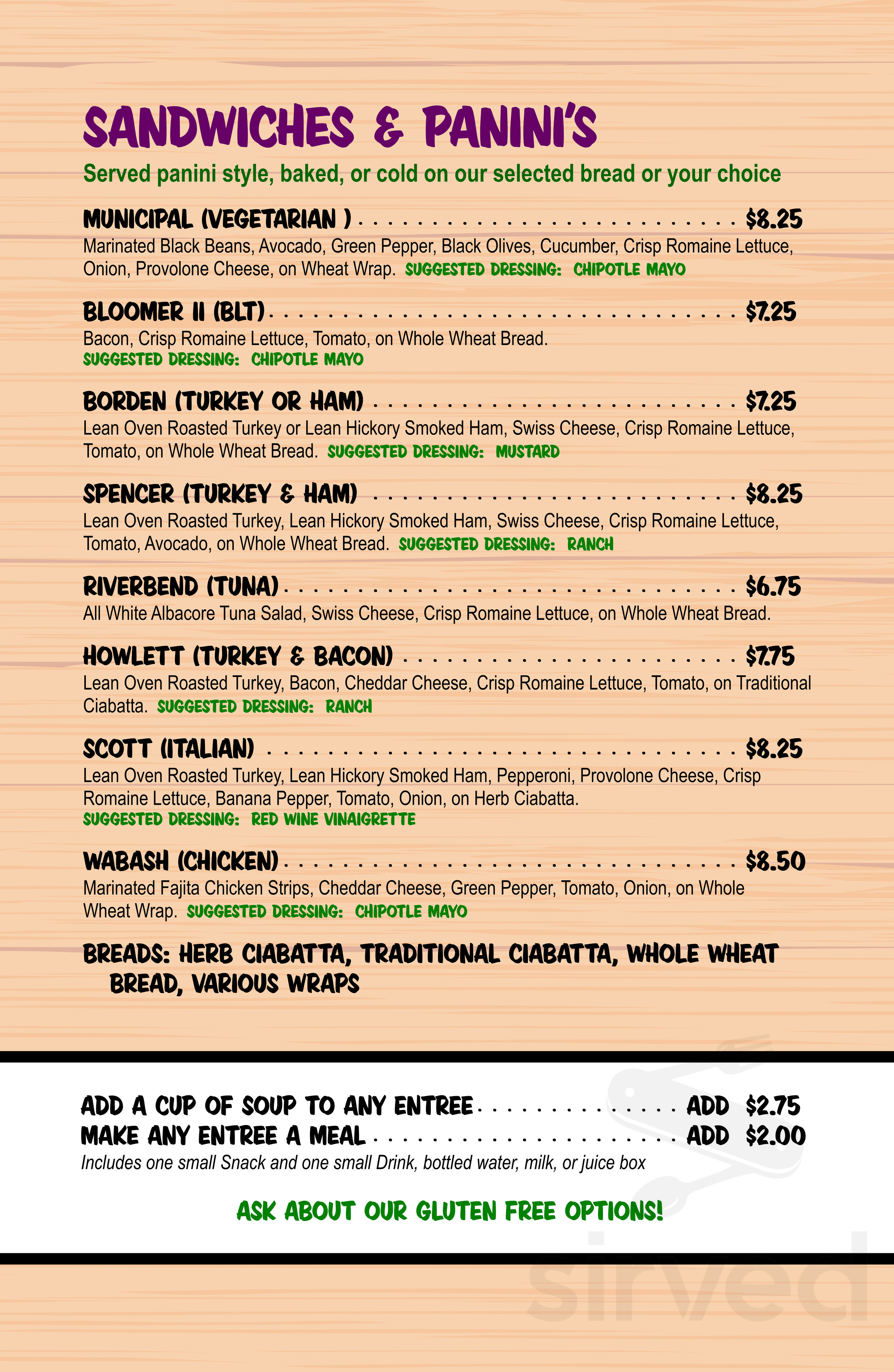 Rochester Play menu in Rochester, Michigan, USA