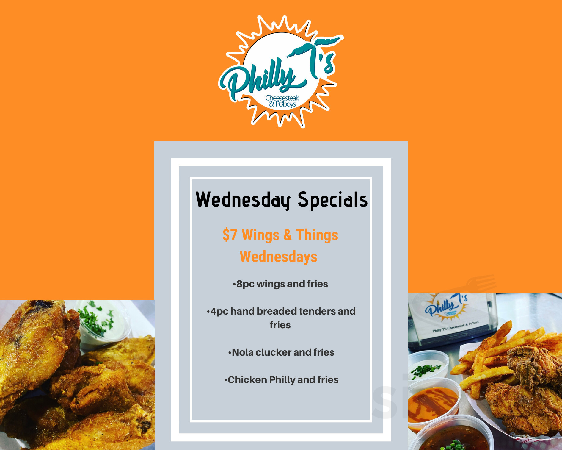 Philly T's cheesesteak & Po'boys menu in Lehigh Acres, Florida, USA