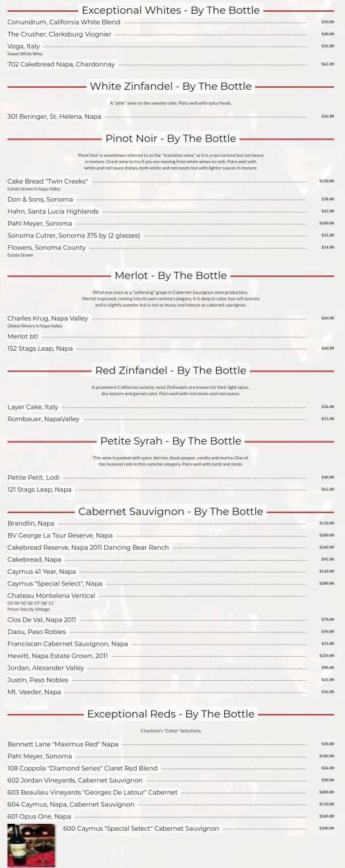 K C Steak House menu in Bakersfield, California, USA