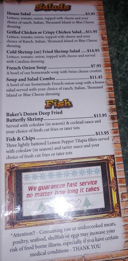 The Side Door Restaurant and Lounge menus in Victor, Colorado, United ...