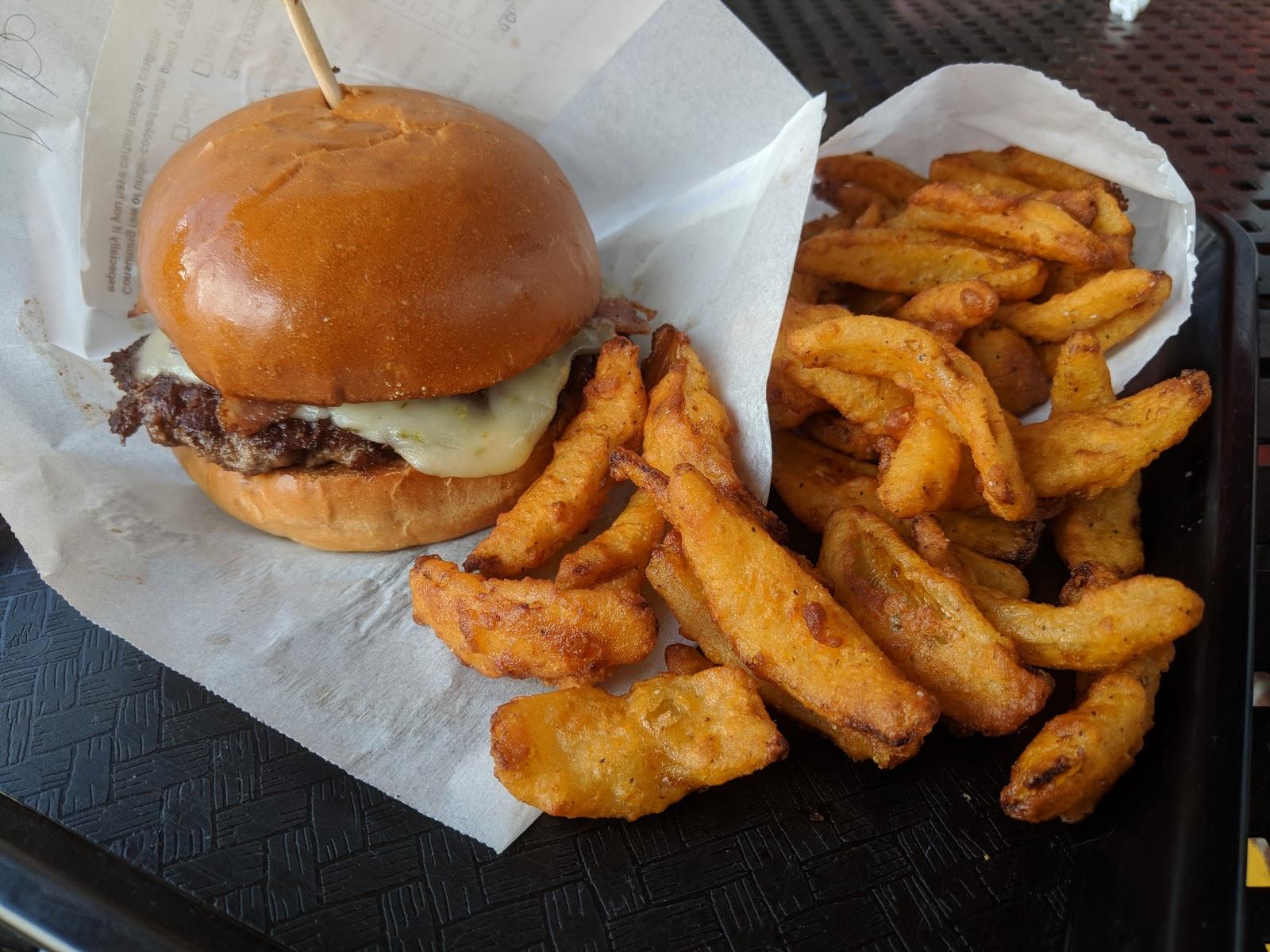 Bob's Atomic Burgers menu in Golden, Colorado, USA