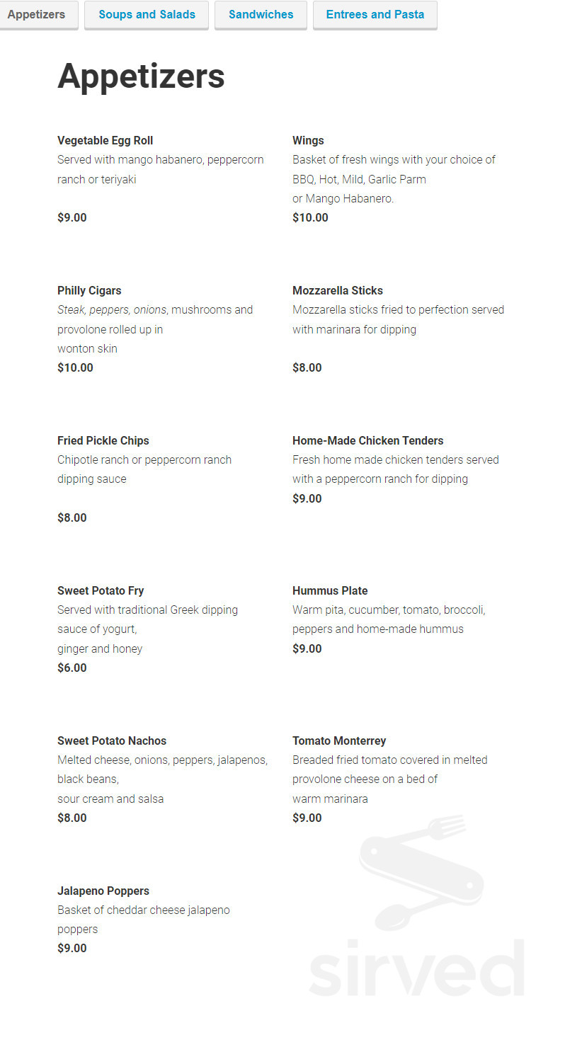 Menu for Amber Oaks Restaurant in Sheffield Lake, OH | Sirved