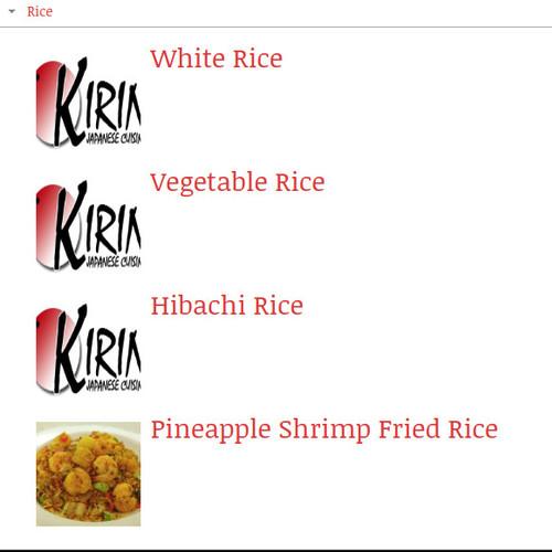 Kirin Japanese Cuisine menu in Hammond, Louisiana, USA