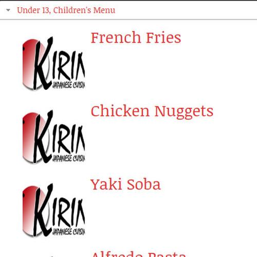 Kirin Japanese Cuisine menu in Hammond, Louisiana, USA