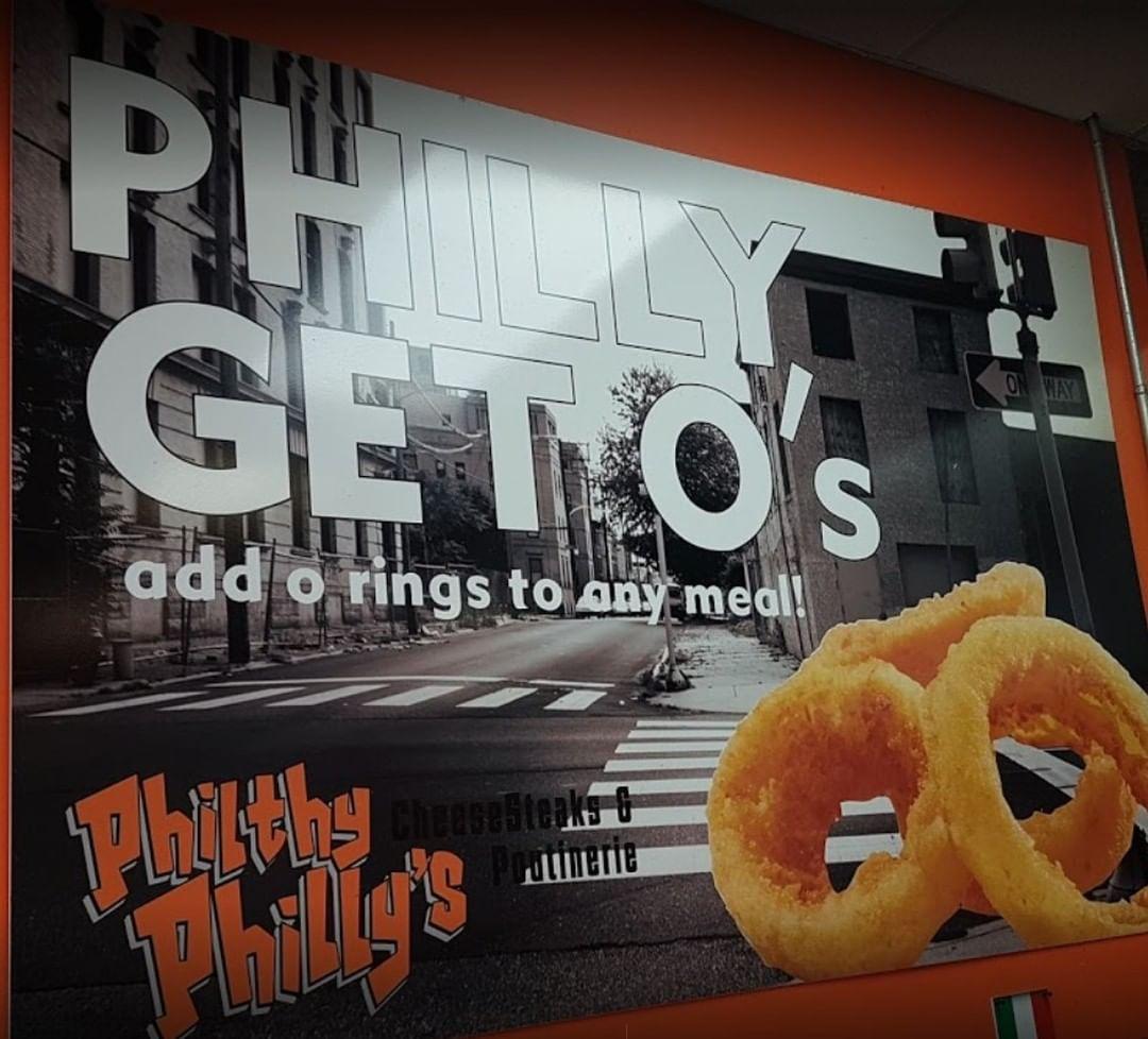 Philthy Philly's menu in London, Ontario, Canada