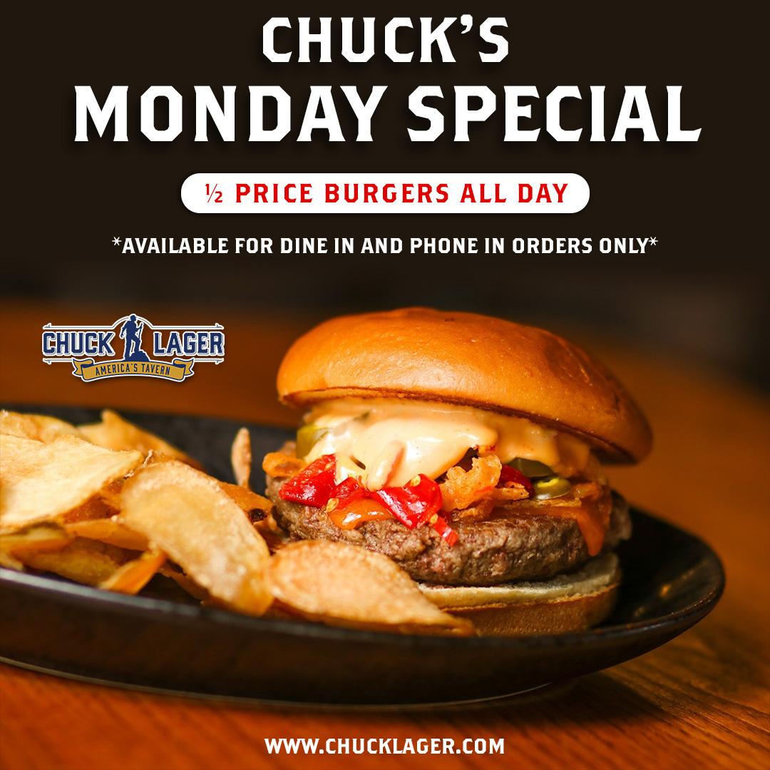 Chuck Lager America's Tavern menu in Orland Park, Illinois, USA