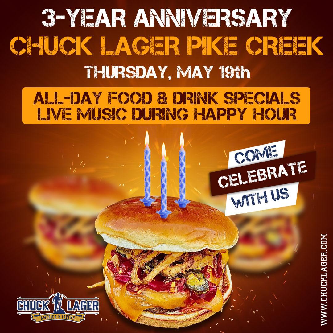 Chuck Lager America's Tavern menu in Orland Park, Illinois, USA