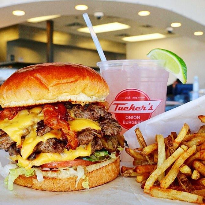 Tucker's Onion Burgers menu in Oklahoma City, Oklahoma, USA