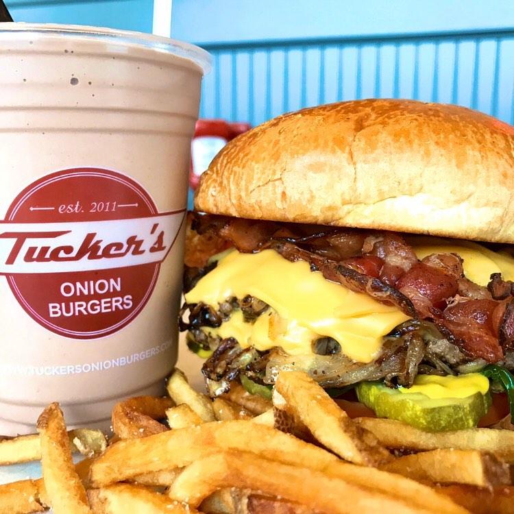 Tucker's Onion Burgers menu in Oklahoma City, Oklahoma, USA