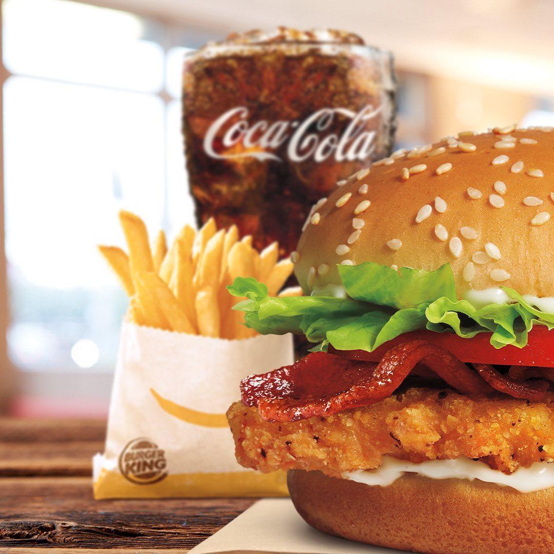 Burger King menu in Phoenix, Arizona, USA