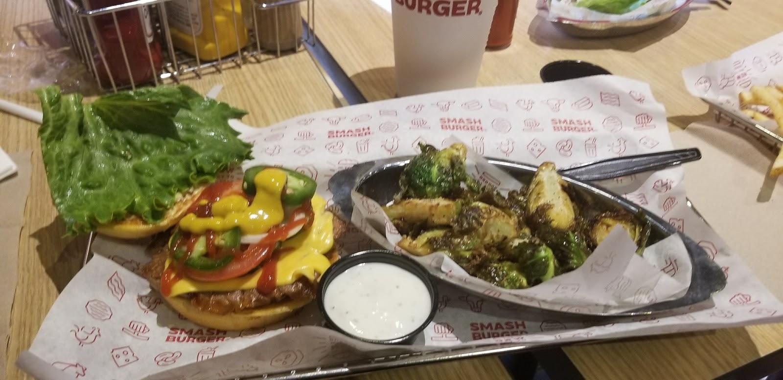 Smashburger menu in Denver, Colorado, USA