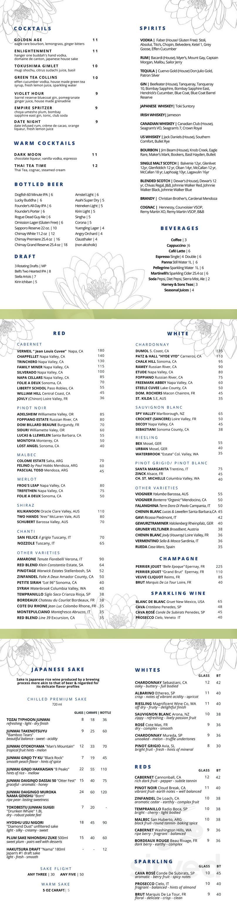 Menu for Teikoku Restaurant in Newtown Square, PA | Sirved