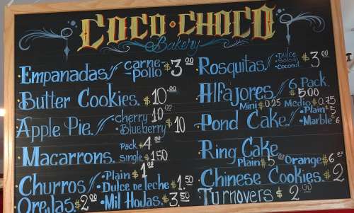 Coco Choco Bakery menu in White Plains, New York, USA
