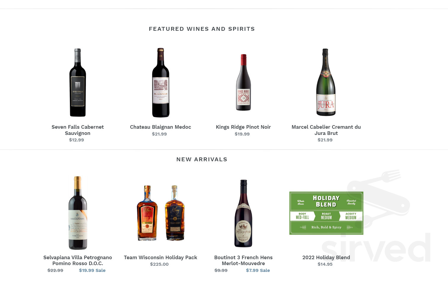 Barriques - Old Sauk menu in Middleton, Wisconsin, USA