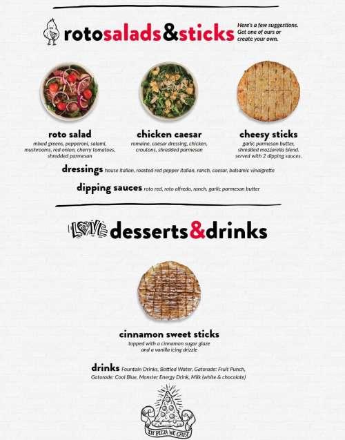 Pizza Roto menu in Painesville, Ohio, USA