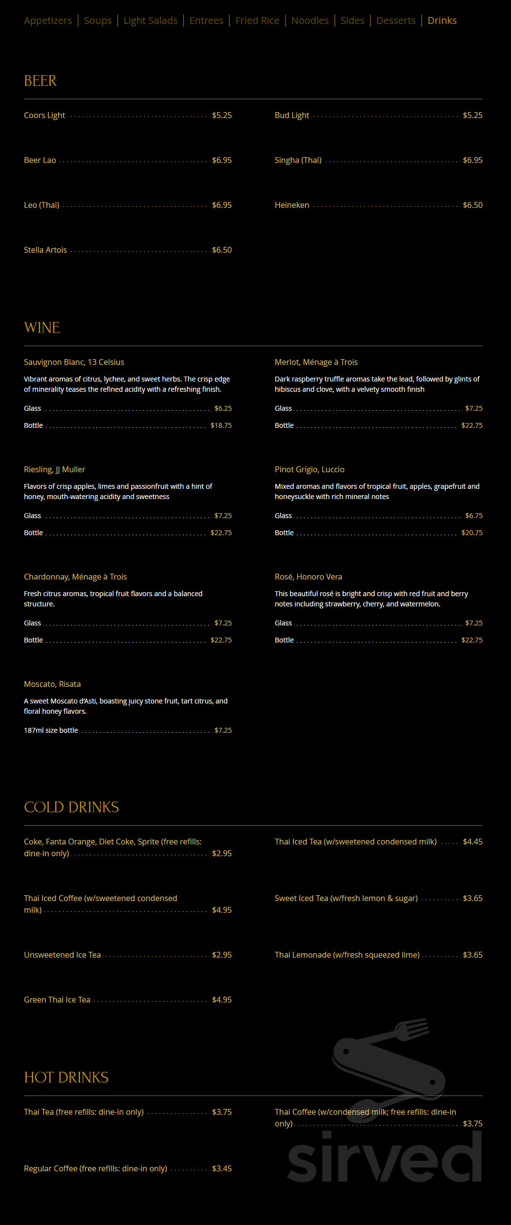 Ruam Mit Thai + Lao Food menu in St Paul, Minnesota, USA