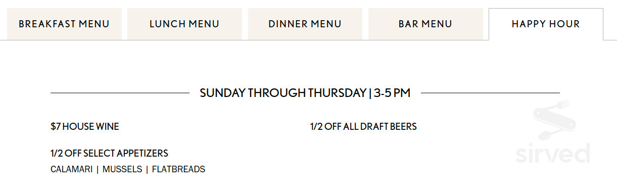 TWENTY6 menu in La Quinta, California, USA