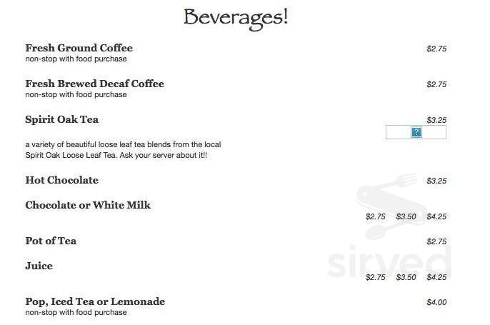 Menu for Lake-Vu Motel Restaurant & Cnv in Kenora, ON | Sirved