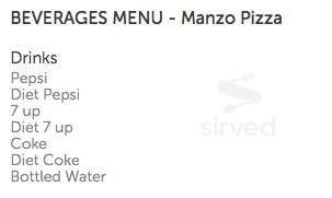 Manzo Pizzeria menu in LaSalle, Quebec, Canada