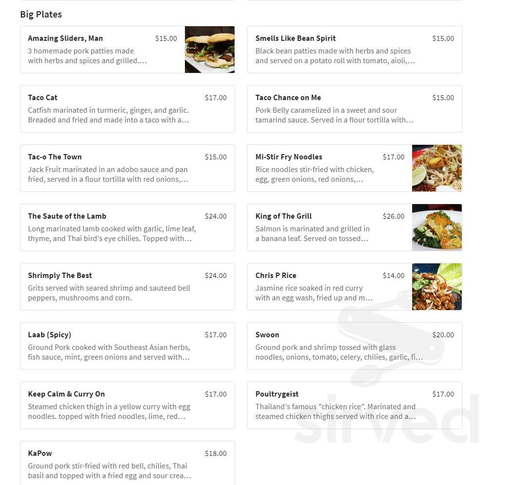 The Elephant Room menus in Port Townsend, Washington, United States