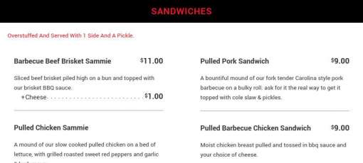 KC's Rib Shack Menu - Manchester, New Hampshire | Sirved