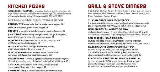 Respect Is Burning Kitchen and Bar Menu - Sudbury, Ontario | Sirved