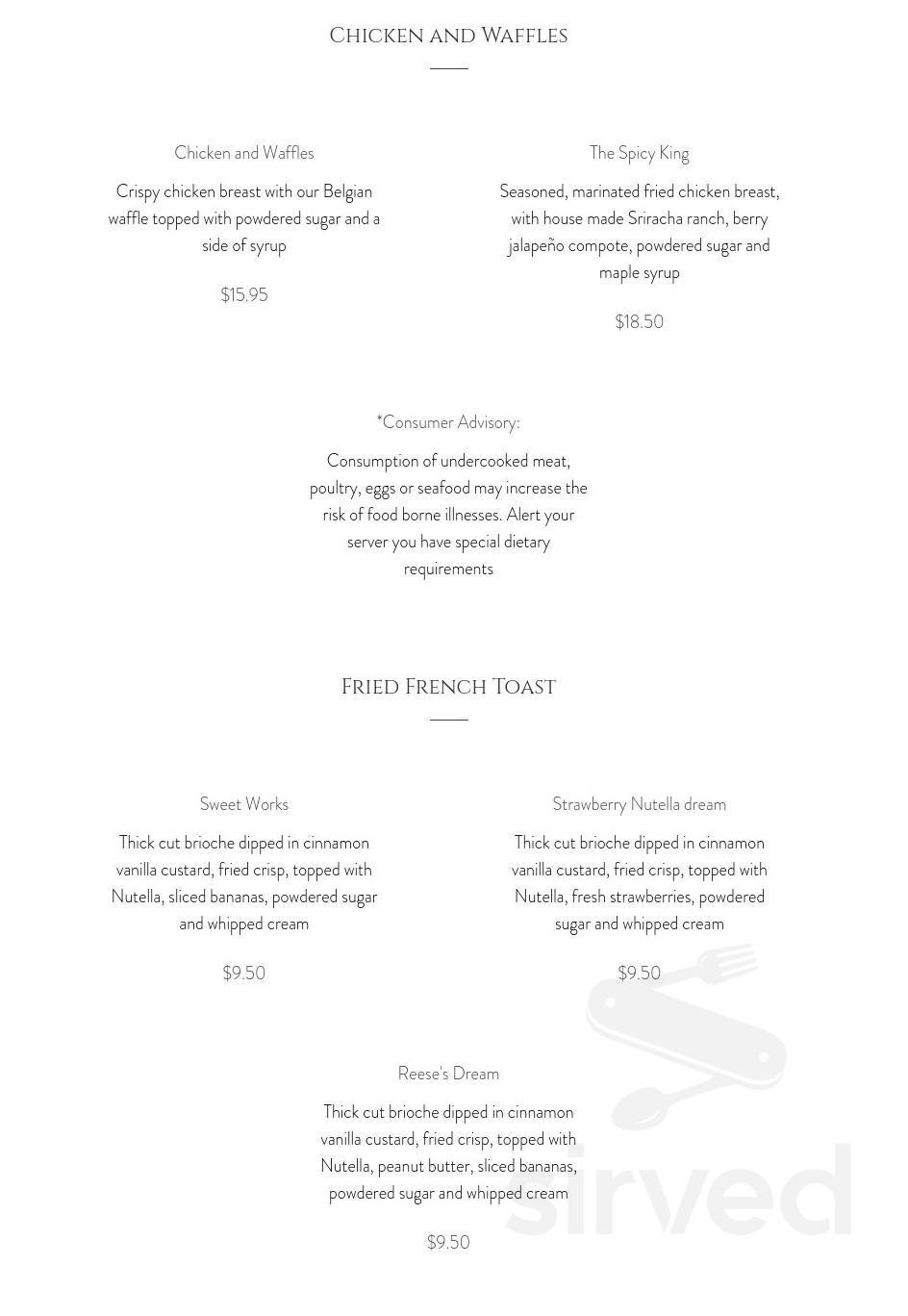 Tulua Bistro Jax Beach menu in Jacksonville Beach, Florida, USA