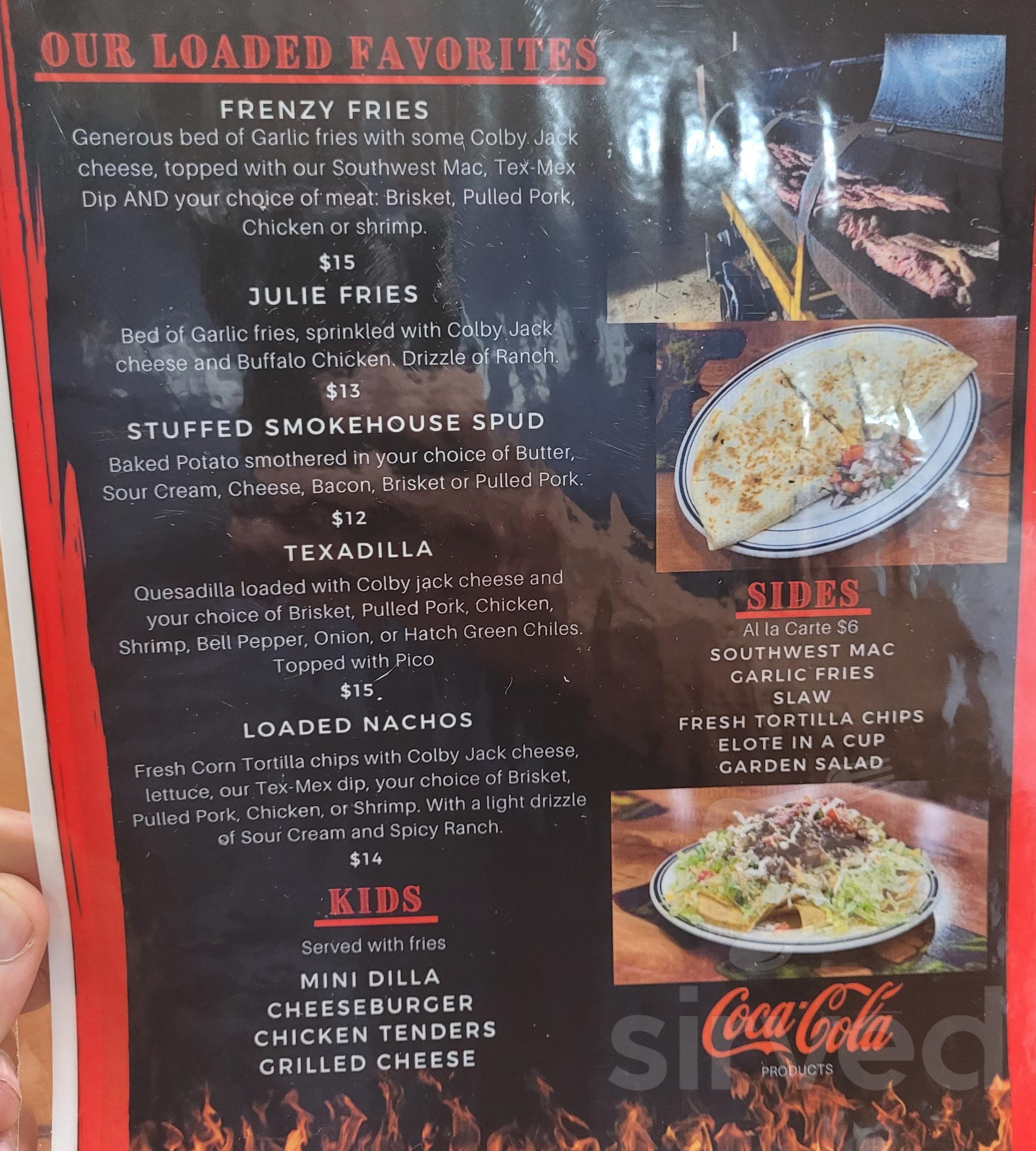 Smoke Signals Grillhouse menu in Heber, Arizona, USA