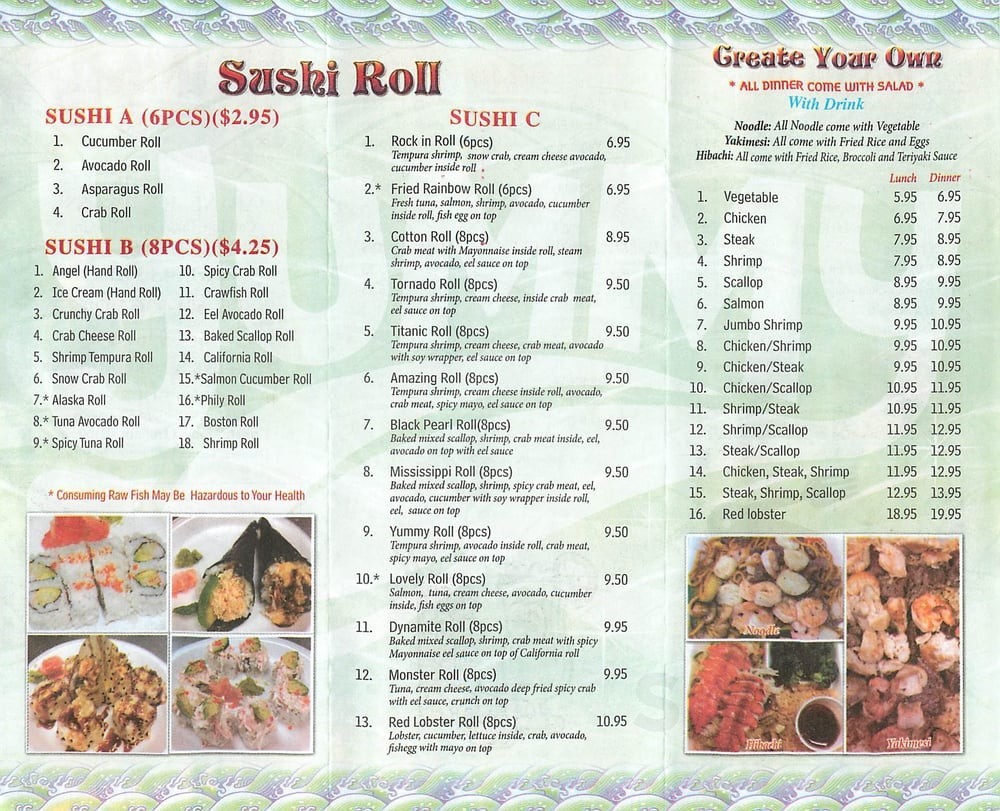 Yummy Japanese Express menu in Pearl, Mississippi, USA