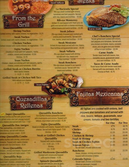 Don Ramon Mexican Restaurant menu in Shelby, North Carolina, USA