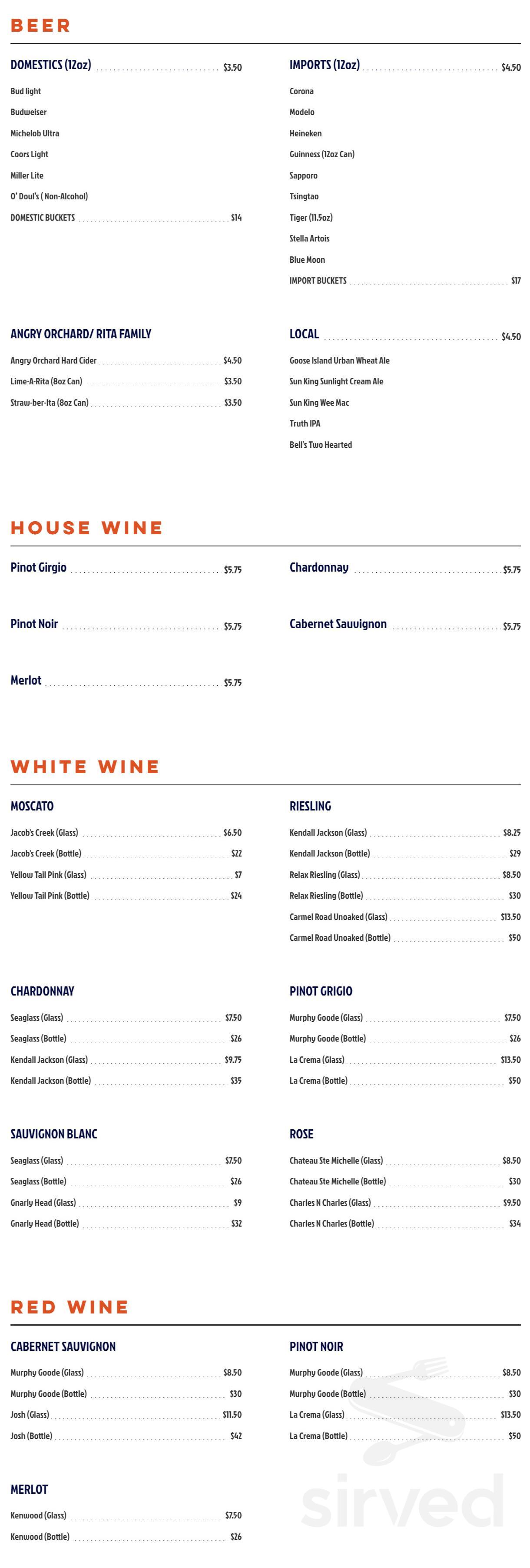 The Juicy Seafood Restaurant & Bar- Castleton menu in Indianapolis ...